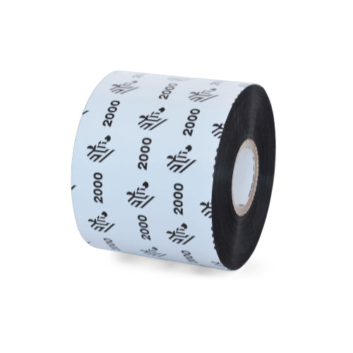 Ribbon ZEBRA Cera 02000BK08345 83mm x 450m 18 Rollos por Caja – Tagger Shop